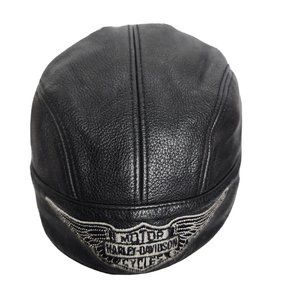 Harley-Davidson | Accessories | Harley Davidson Leather Skull Cap Fully ...
